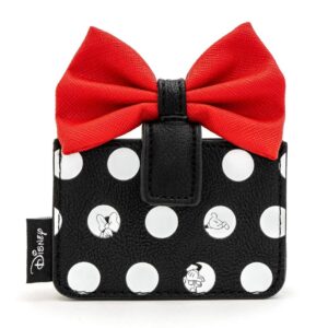 loungefly x minnie mouse big red bow card holder