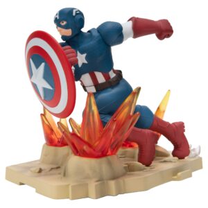 zoteki avengers series 1-4” captain america collectible - inspired by ‘infinity’ - collect them all: fan favorite characters iron man, thor, hulk, captain marvel, thanos, mystery chase variant