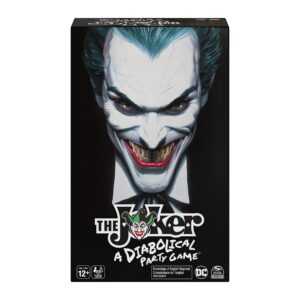 spin master games the joker, diabolical secret identity strategy party game, for adults and kids ages 12 and up