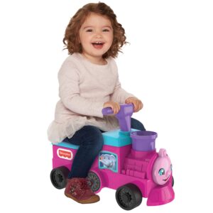 fisher-price ride on for baby girl tootin' train ride-on