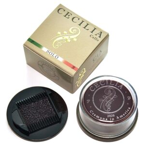 cecilia ‘solo’ rosin for cello, rosin specially formulated cello rosin for cello bows with included rosin spreader (full cake)