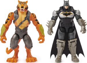 batman 4-inch and bronze tiger action figures with 6 mystery accessories