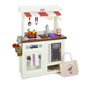 little tikes first market kitchen pretend play kitchen w/over 20 accessories