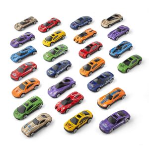 fast lane diecast toy car set, for ages 3-8, 25 cars