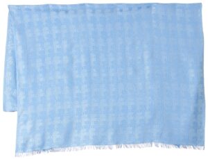 karl lagerfeld paris women's two toned pashmina scarf, blue, one size