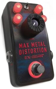 max metal high gain distortion pedal with full range eq for metal & thrash guitar