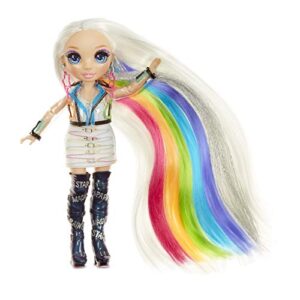 rainbow high hair studio – create rainbow hair with exclusive doll, extra - long washable hair color & complete doll clothes and accessories- fun playset for kids ages 4+