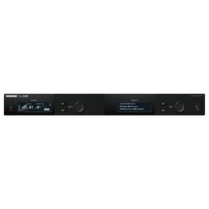 shure slxd4 dual channel receiver - for use with slx-d digital wireless microphone systems, transmitters sold separately | h55 band (slxd4d=-h55)