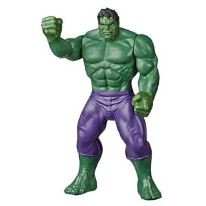 marvel hulk toy 9.5-inch scale collectible super hero action figure, toys for kids ages 4 and up