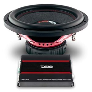 ds18 12" subwoofer combo package with gen-x124d subwoofer and candy-x1b monoblock amplifier