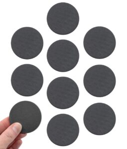 stonehaven miniatures 10pk - blank miniature bases, 2" diameter - designed for 28mm scale table top war game miniatures - plastic, black