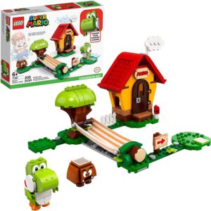 lego super mario mario’s house & yoshi expansion set 71367 building kit, collectible toy (205 pieces)