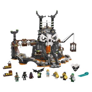 lego ninjago skull sorcerer’s dungeons 71722 dungeon playset building toy for kids featuring buildable figures (1,171 pieces)