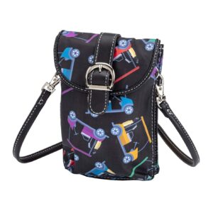 sydney love sport golf cart path phone crossbody bag, black multi