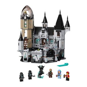 lego hidden side mystery castle 70437 ar ghost toy, castle model with app-controlled ghost hunting toy with jack, parker, vaughn, nehmaar reem and 2 shadow-walker minifigures (1,035 pieces)