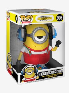 funko pop! movies: minions: the rise of gru - roller skating stuart 10", multicolor