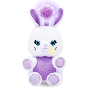 fuzzible friends jazwares fluff the bunny plush light up toy – works with compatible amazon echo devices for interactive activities and sounds – amazon exclusive