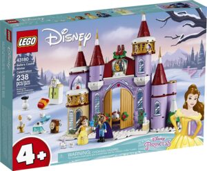 lego disney belle’s castle winter celebration (43180) disney princess building kit; makes a great birthday for kids who love disney’s beauty and the beast (238 pieces)