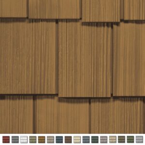 cedar impressions double 9in. staggered rough split shakes (1/2 square) mountain cedar