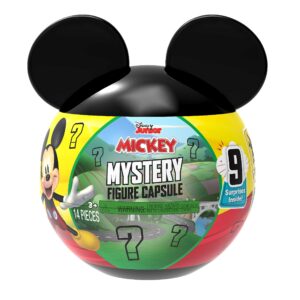 disney junior mickey mouse mystery figure capsule, 9 pieces inside, officially licensed kids toys for ages 3 up by just play