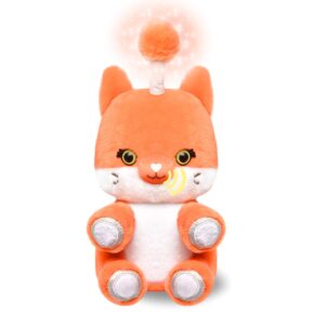 fuzzible friends cubby the fox plush light up toy – works with compatible amazon echo devices for interactive activities and sounds – amazon exclusive