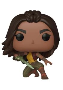 pop disney: raya and the last dragon - raya warrior, 3.75 inches, multicolor (50549)