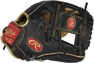 rawlings | heart of the hide baseball glove | contour - youth fit | advanced break-in | 11.5" | pro i web | right hand throw | camel/black