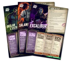 city of mist role-playing game character folio pack