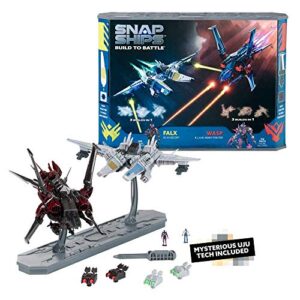 snap ships wasp/falx battle model set - construction toy for custom building and battle play - ages 8+