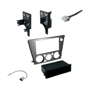 american international single or double din radio dash kit for 2005-2009 subaru legacy & outback with antenna adapter & wiring harness