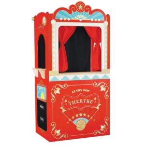 le toy van - wooden educational puppet theatre | kids role play toy | great as a gift - suitable for 3 years + (tv333)