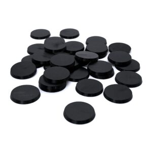 endertoys miniature bases - flat bottom circular - 1 inch (32pcs), 3d printed tabletop rpg and wargame accessories for 28mm miniatures