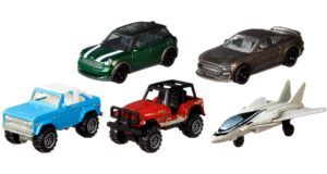 matchbox top gun: maverick 5-pack of vehicles & planes for kids 3 years old & up, authentic design for collectors