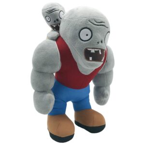 ycixri plants v.s. zombies gargantuar zombies plush toys, 12” muscle zombie stuffed doll for boy girl christmas halloween birthday gift