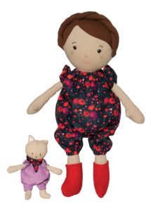 manhattan toy playdate friends freddie machine washable and dryer safe 14 inch doll with companion stuffed animal