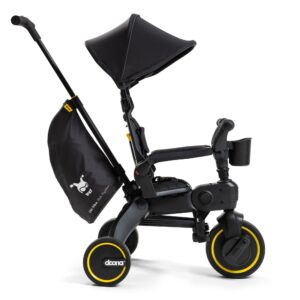 doona liki trike, midnight edition - 5-in-1 compact, foldable tricycle - suitable for toddlers 10 to 36 months