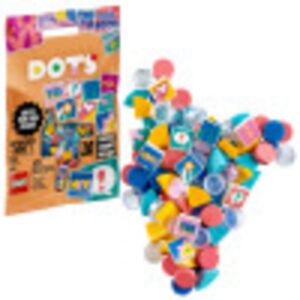 lego dots extra dots - series 2 41916 diy craft, a fun add-on tile set for kids who like arts and crafts and decorating jewelry or room décor and printed tiles (109 pieces)