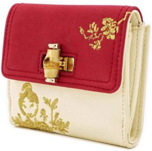 loungefly mulan bamboo lock wallet, multi, one size