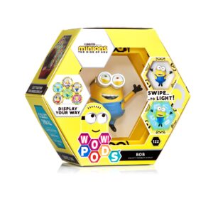 pods minions collection the rise of gru - bob | character light-up bobble-head figure | official minion collectable toys & gifts | number 122 in series