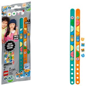 lego dots adventure bracelets 41918 top diy craft bracelet toy kit for kids, new 2021 (34 pieces)