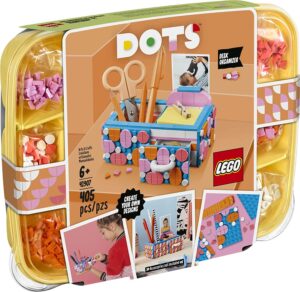 lego dots desk organizer 41907 diy craft decorations kit for kids who like designing and redesigning their own room decor items to use, makes a fun and inspirational gift (405 pieces)