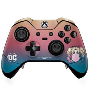 skinit decal gaming skin compatible with xbox one elite controller - officially licensed warner bros harley quinn mad love design