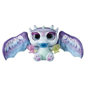 furreal moodwings snow dragon interactive pet toy, 50+ sounds & reactions, ages 4 and up (amazon exclusive)