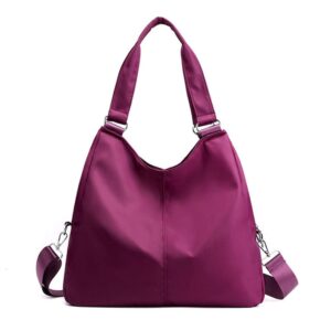 shoulder bag fashion handbags lightweight sling bag casual purse large crossbody bag for women (purple)