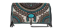 mary frances accessories – crossbody handbag – earth and sky beaded leather crossbody purse for women