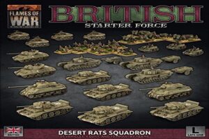 flames of war gale force nine brab13 desert rats accessories, multicoloured