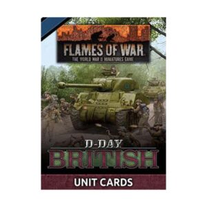 flames of war: late war: d-day british unit cards (fw264u)