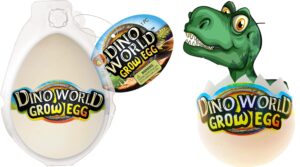 ja-ru dinosaur egg growing toys (1 egg assorted) magic surprise hatching & grow in water animals for kids. prefilled toys. bulk jurassic party favors easter basket fillers. 1745-1a