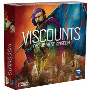 renegade game studios - viscounts of the west kingdom (rgs2127), 1-4 players, ages 12 and up, 60-90 min, strategy board game night for teens, adults - be the player with the most victory points