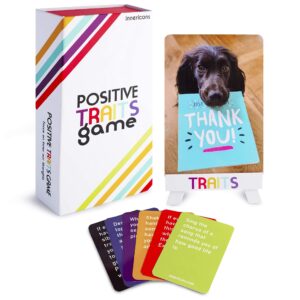 positive trait therapy games: social skills games that teaches social work therapy for kids, teens and adults effective for self care, 115 play therapy cards, counseling game for teachers and families